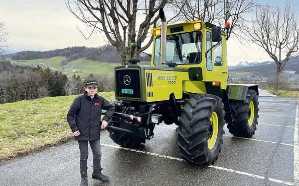 Oldtimer-Fan Frédéric Andrey: «Farbe und Grösse meines MB Trac finde ...