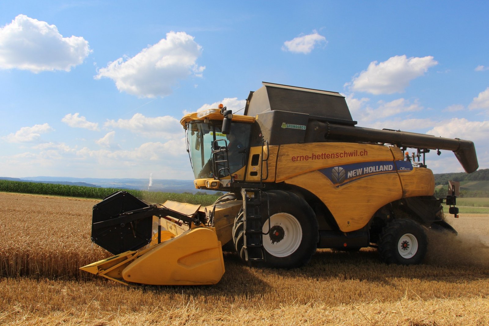 Weizen dreschen in Tegerfelden AG - bauernzeitung.ch | BauernZeitung